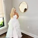 Tiered Ruffled Detach Train With Glimmering Accents at the Hem, Open ...