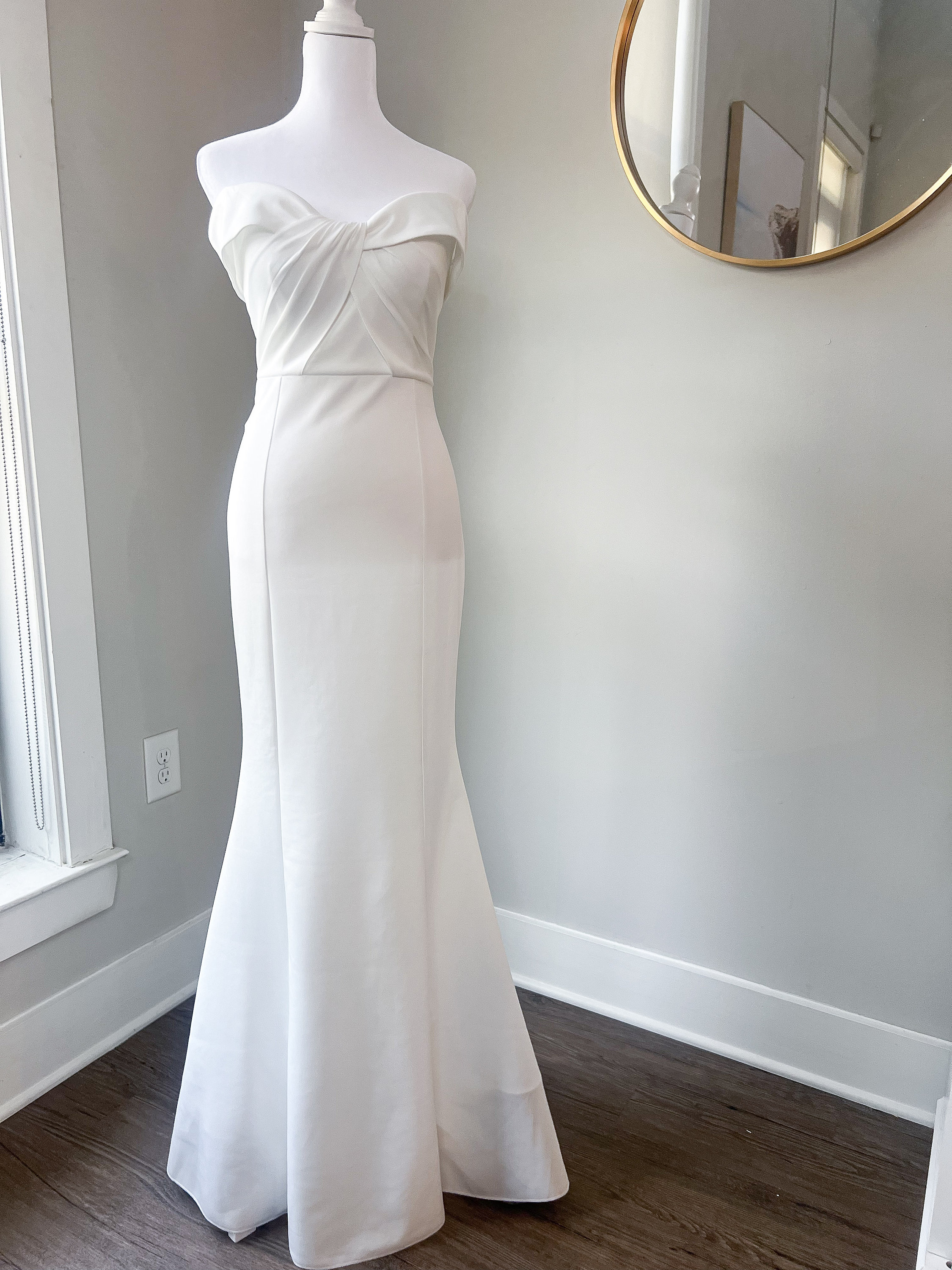 Minimalist Wedding Dress Detachable Skirt Train, Two-piece Wedding ...