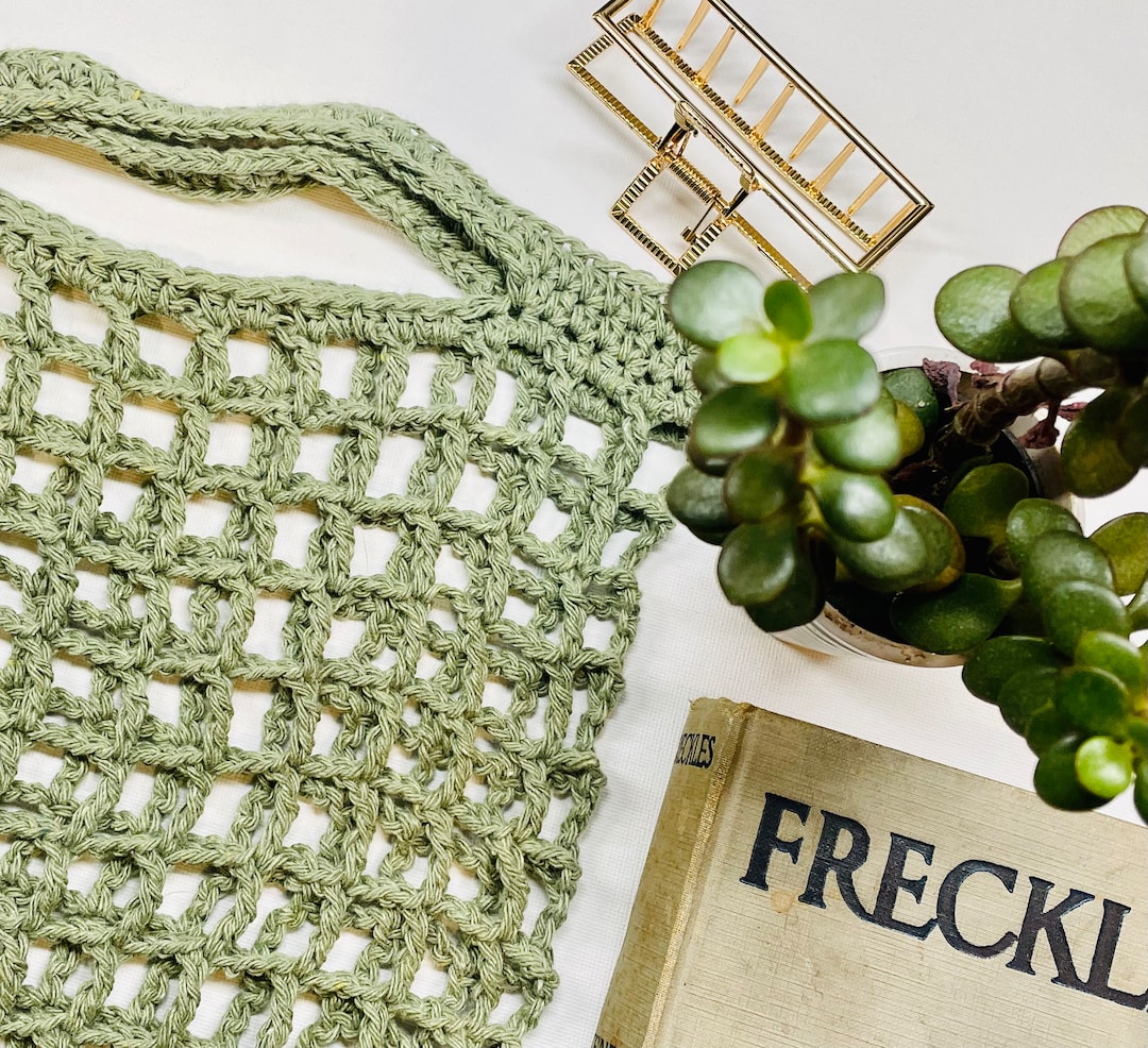 Small Crochet Net Bag Pattern 1 Hour Pattern Instant Download Crochet ...