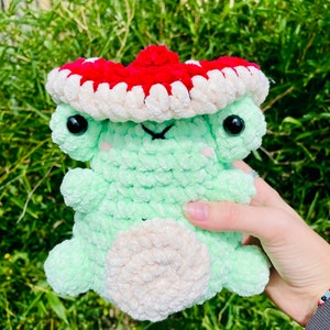 Mushroom Frog Crochet Pattern PDF Digital Download Frog Plushie Crochet ...