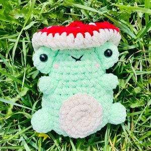 Mushroom Frog Crochet Pattern PDF Digital Download Frog Plushie Crochet ...