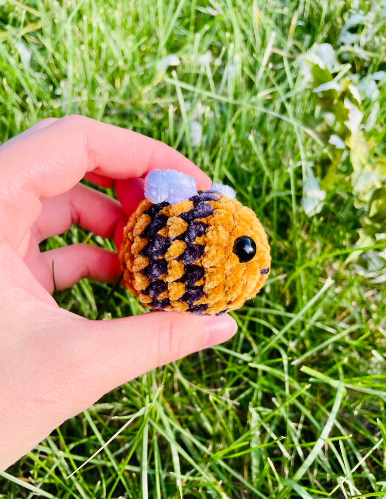 Mini Bee Plushie Crochet Pattern Beginner PDF Download Crochet Pattern ...