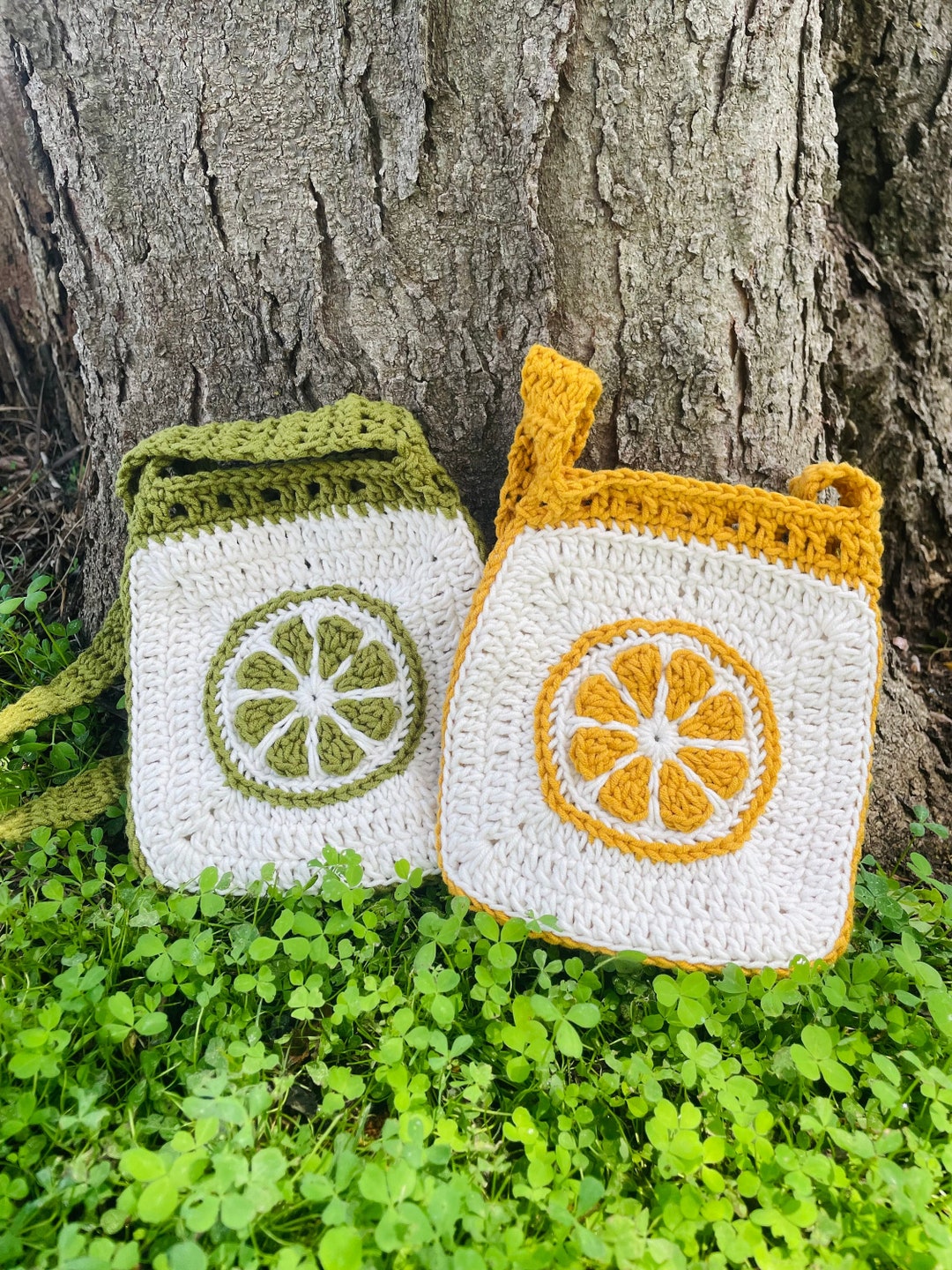 Lemon Bag Crochet Pattern PDF Summer Purse Citrus Crochet Lime Purse ...