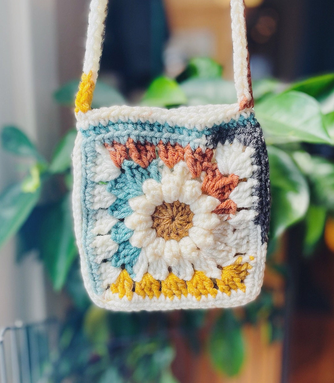 Daisy Purse Crochet Pattern Daisy Flower Crochet Bag Pattern Mini ...