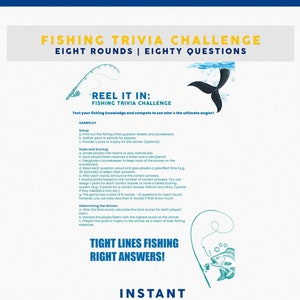 Fishing Trivia Game - Printable Fishing Quiz - Fun Outdoor Party Game ...