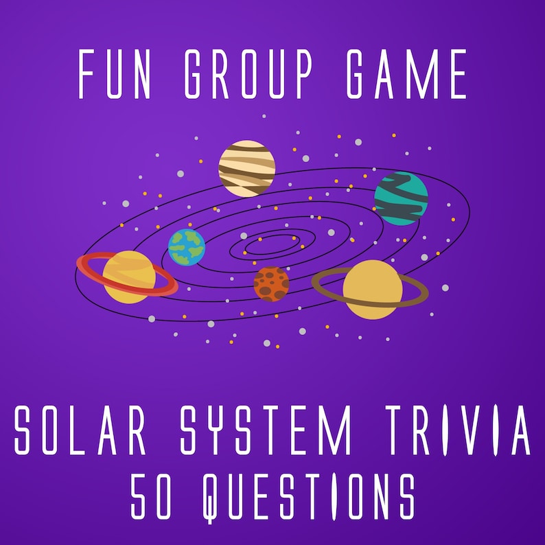 Solar System Trivia Game - Printable Space Quiz for Kids & Adults ...