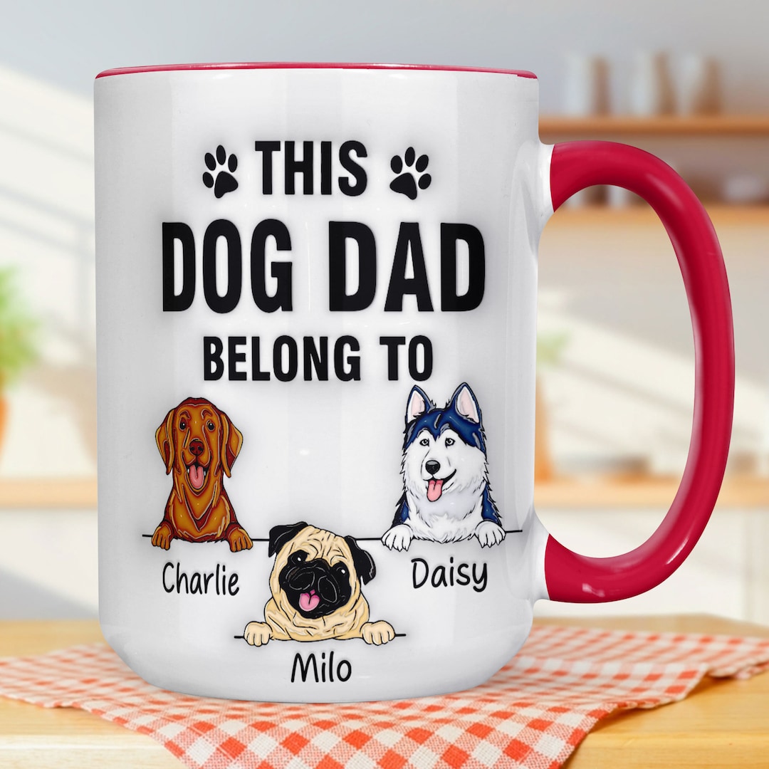 Personalized Dog Dad 3D Inflated Mug for Dad, Fathers Day Gifts From ...