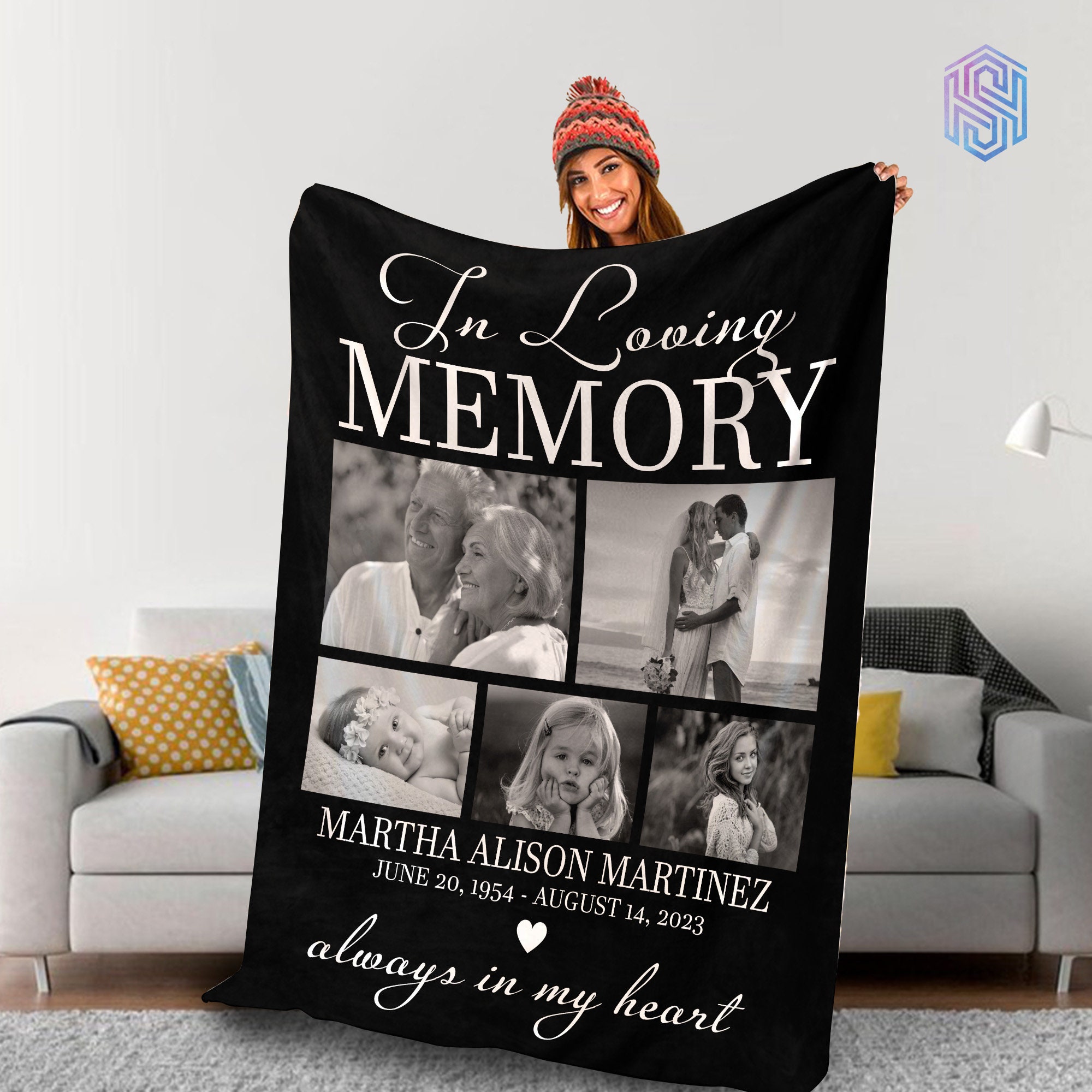 In Loving Memory of Mom Blanket Memorial Blanket With - Etsy