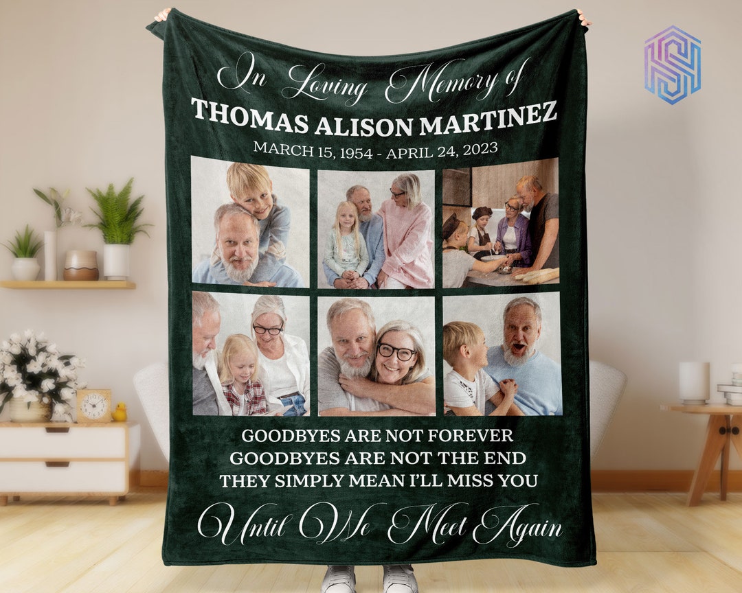 In Loving Memory Blankets Loss of Father, Husband, Grandpa - Memorial ...
