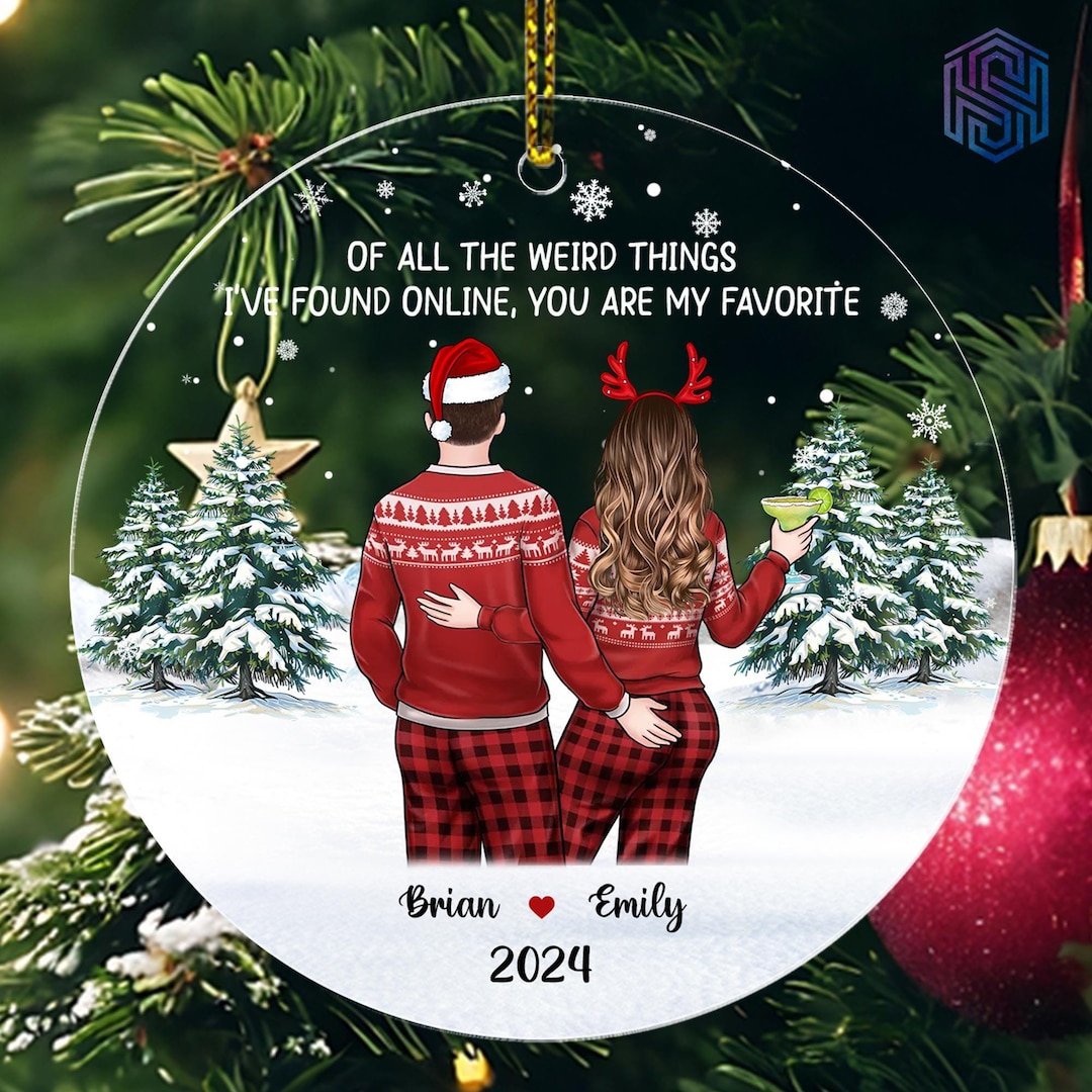 First Christmas Couple Ornament 2024 Personalized, Custom You're My ...