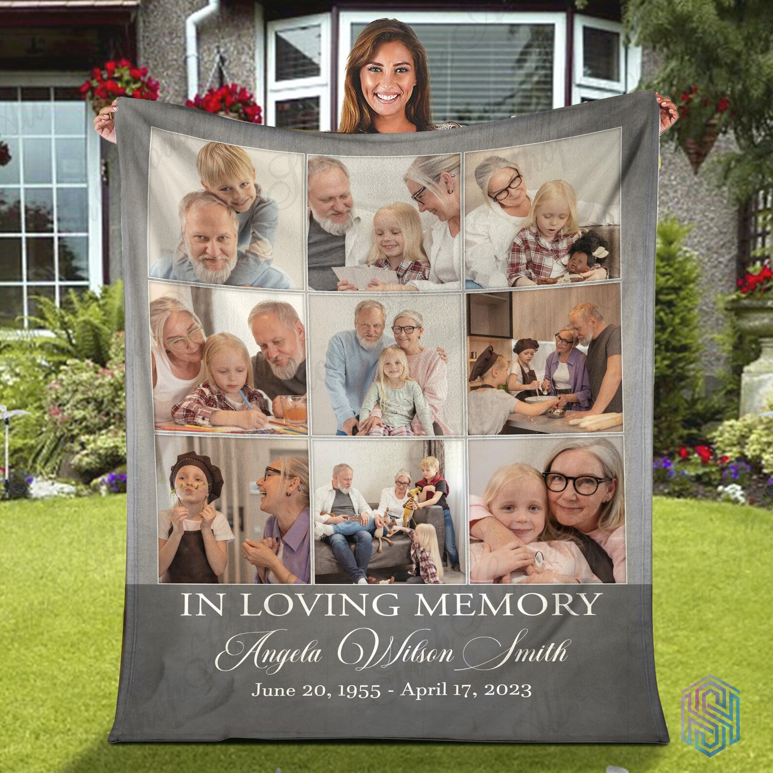 Forever in Our Hearts Memorial Blankets With Pictures, Christmas ...