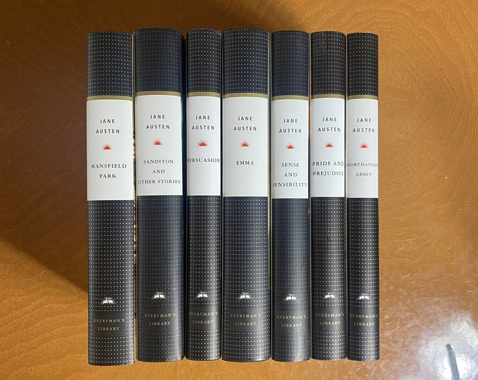 Complete Set Jane Austin Everyman's Library Retro 1992 Cloth Hardcover ...