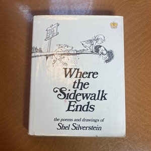 Where the Sidewalk Ends by Shel Silverstein Retro Cloth Hardcover ...