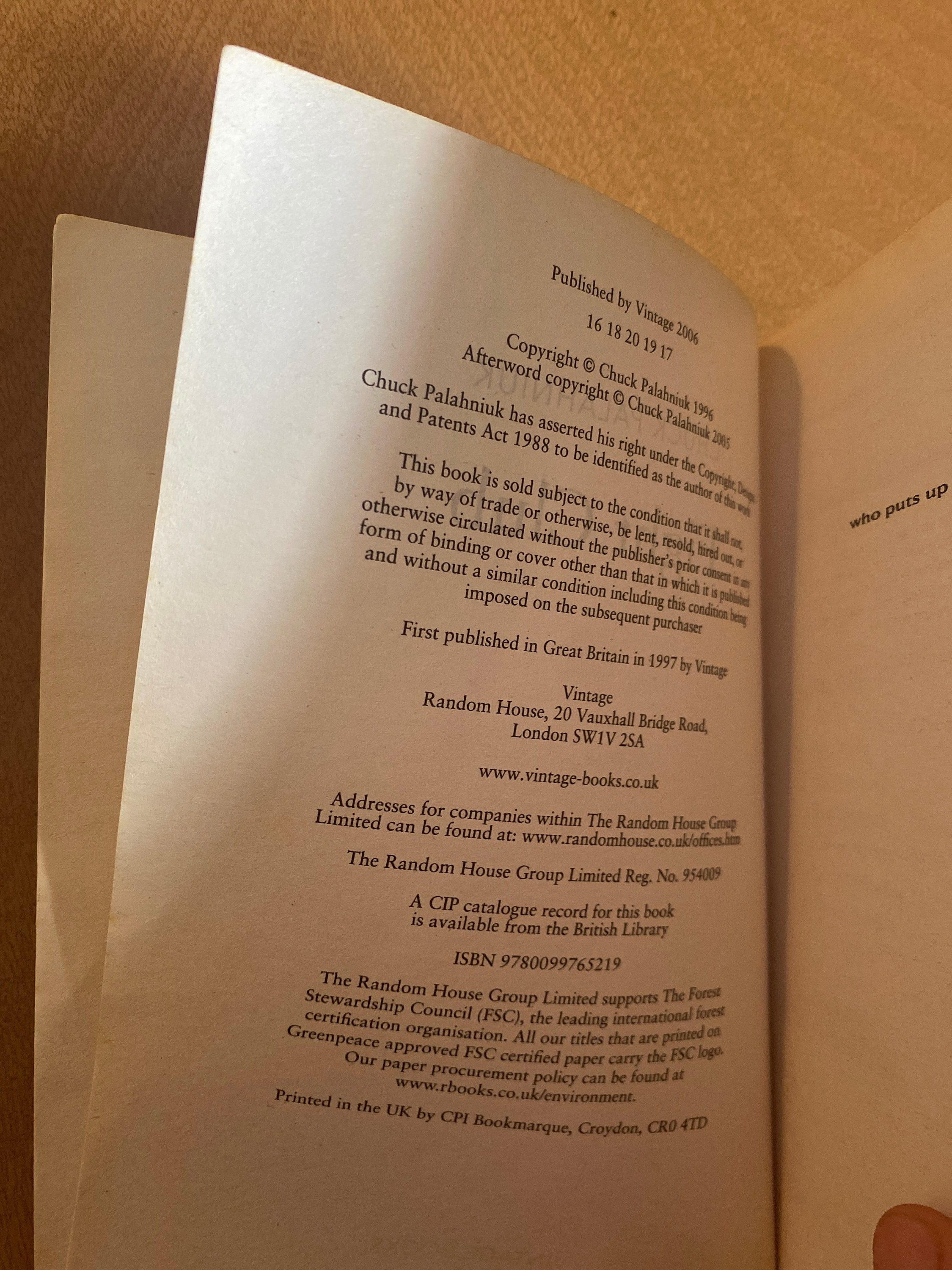 Fight Club: Chuck Palahniuk With Retro Softcover Edition With - Etsy