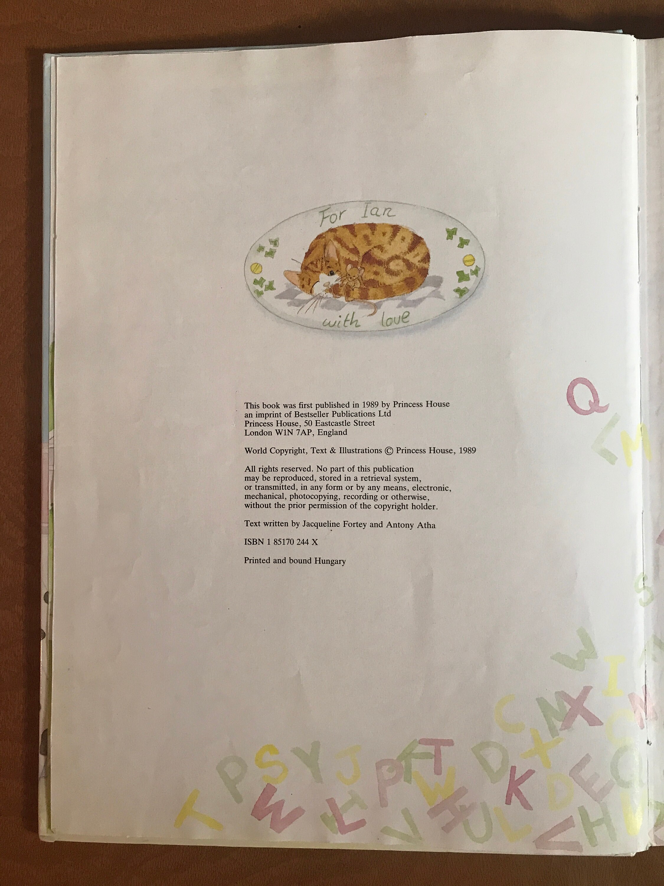 Chester the Mouse Abc Alphabet Book: Jane Harvey Retro 1989 - Etsy