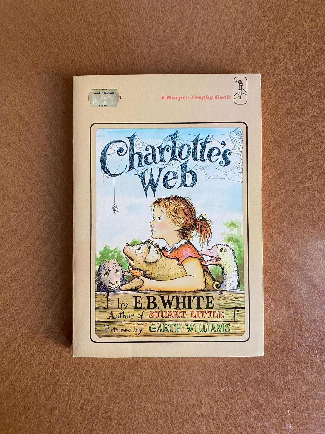 Charlottes Web by E.b. White Retro 1973 Softcover Edition - Etsy