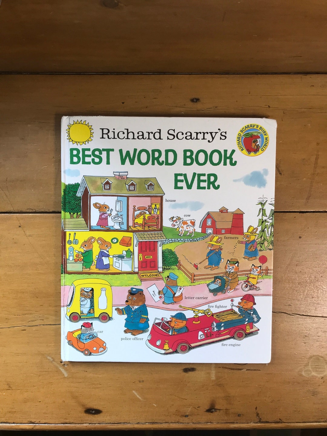 Richard Scarry's Best Word Book Ever 1990 Hardcover - Etsy