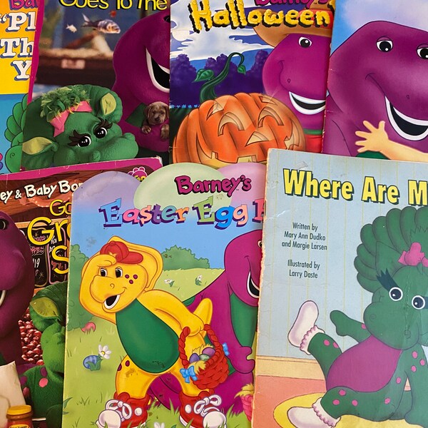 Barney Books - Etsy