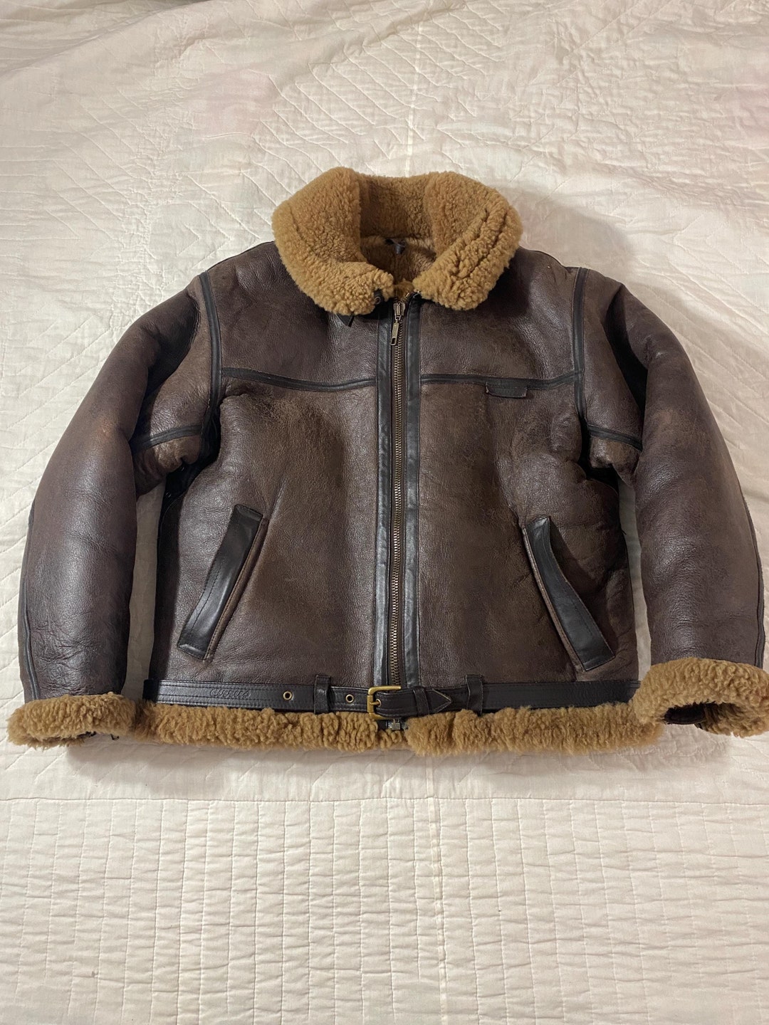 Cirrus Sheepskin Flying Jacket Xl - Made in England - Etsy