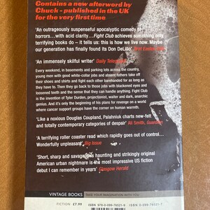 Fight Club: Chuck Palahniuk With Retro Softcover Edition With - Etsy