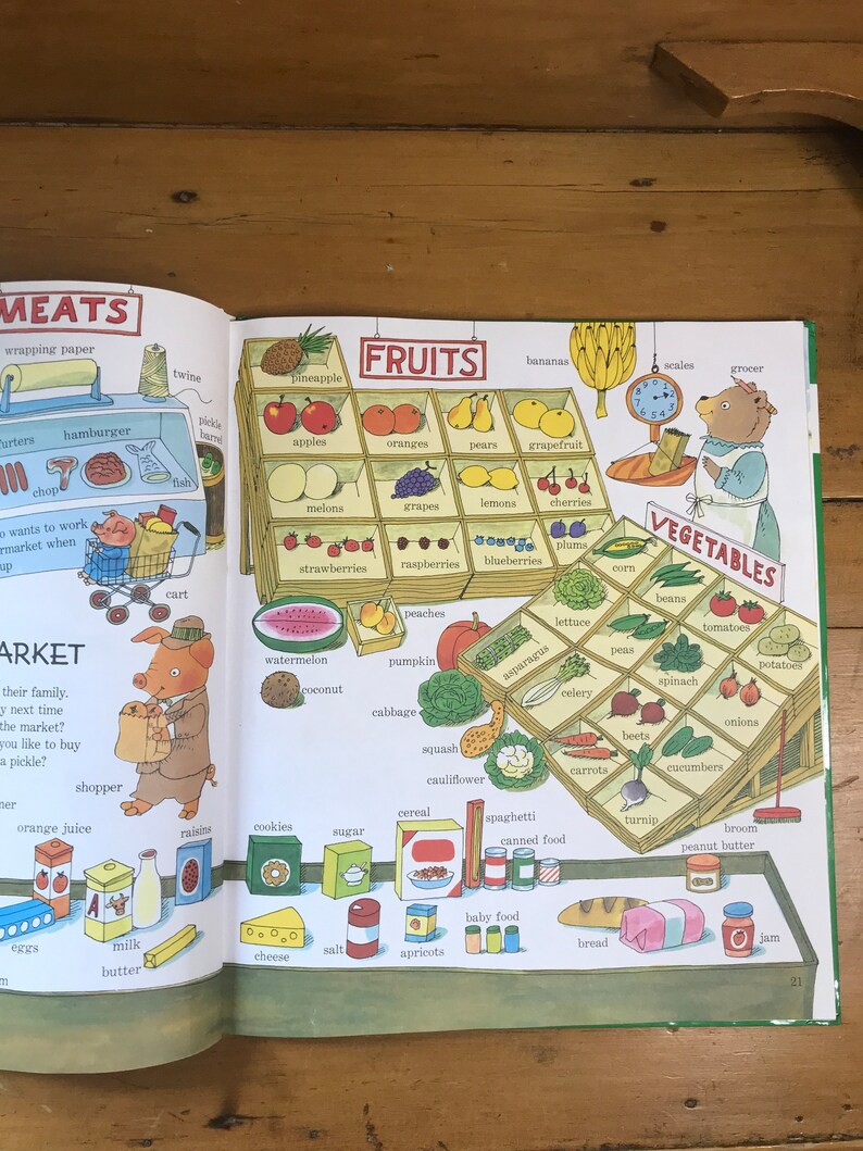 Richard Scarry's Best Word Book Ever 1990 Hardcover - Etsy