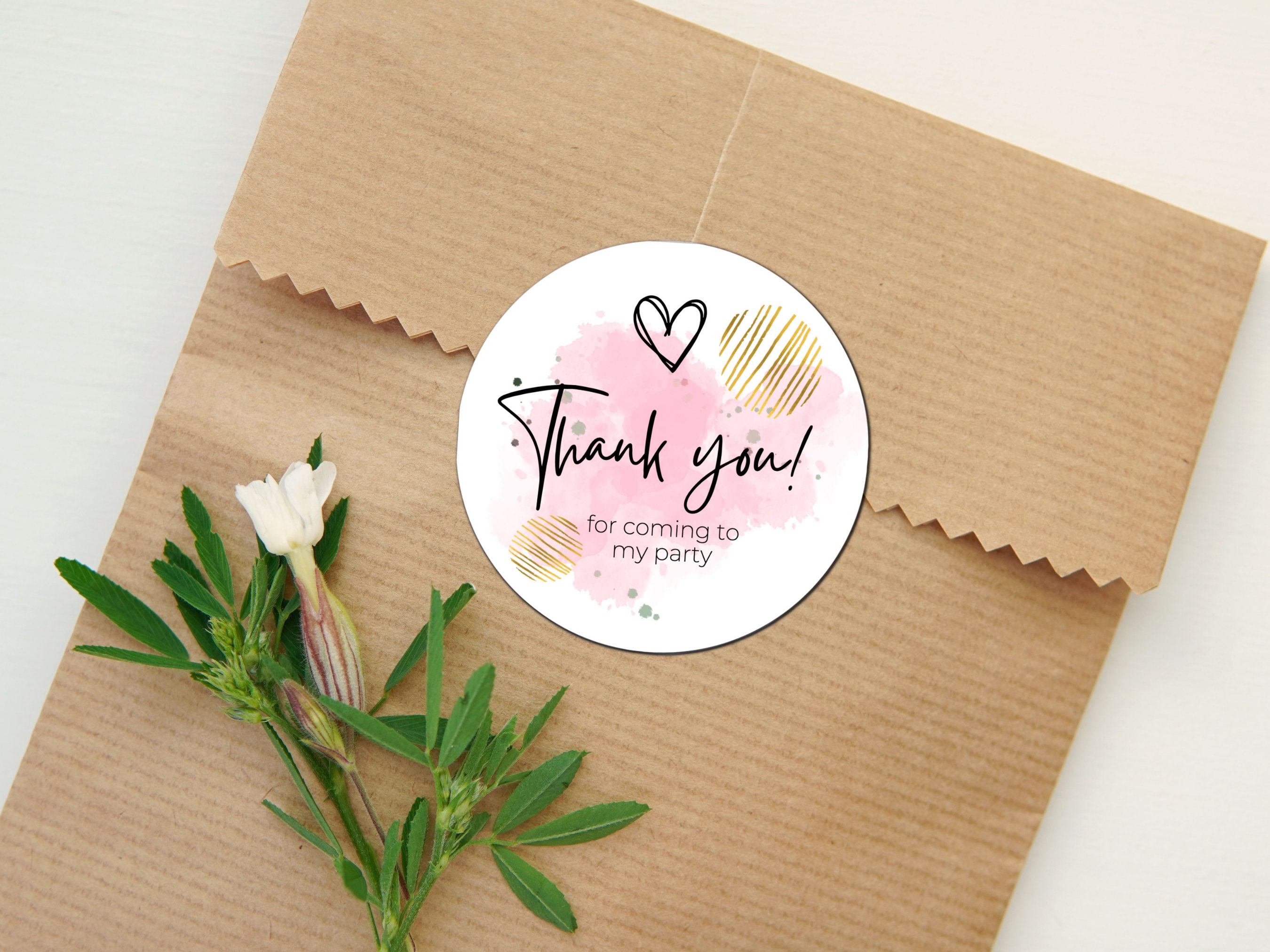 Thank You Gift Stickers | Stickers | Party Gifts | Thank You Notes ...