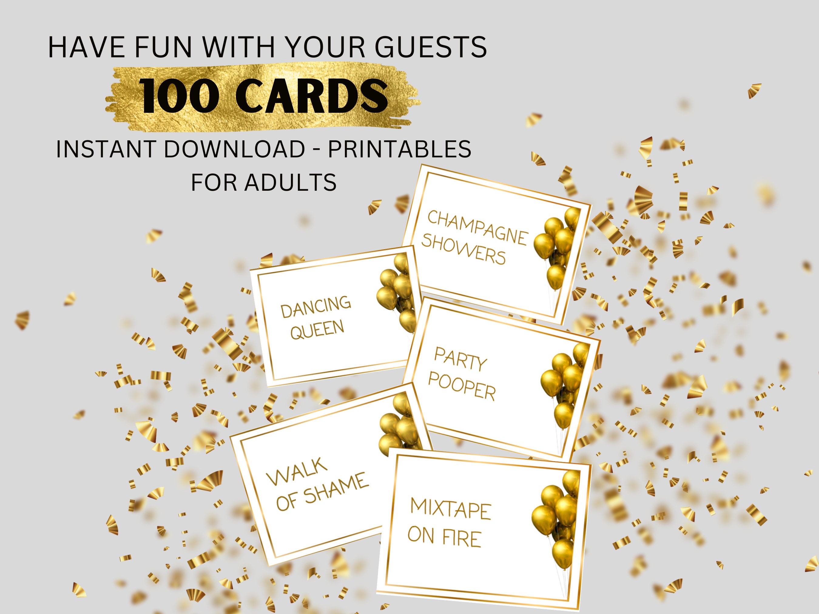 Birthday Charades | Party Game | Adult Party | Party Charades ...