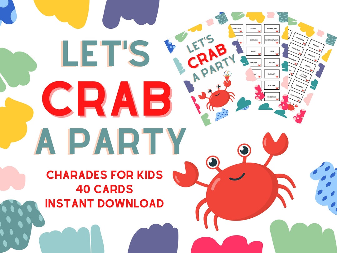 Charades for Kids | Kids Game | Party Game | Printable Cards | Digital ...