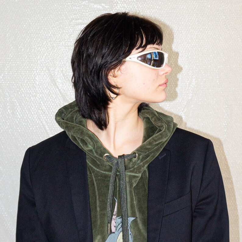 Y2k Vintage Rave Ice Cold Wide Angle Sunglasses in White - Etsy