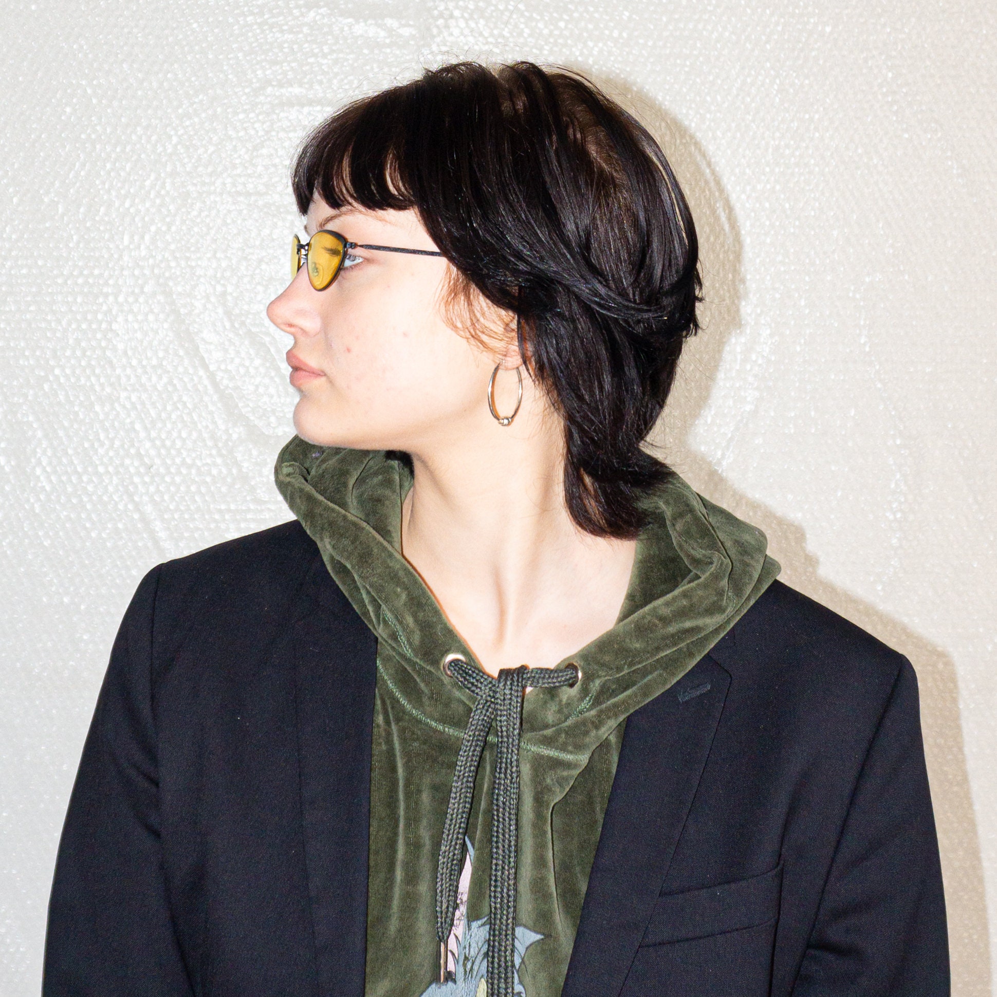 70s Vintage Pulp Fiction Sunglasses in Black & Yellow - Etsy