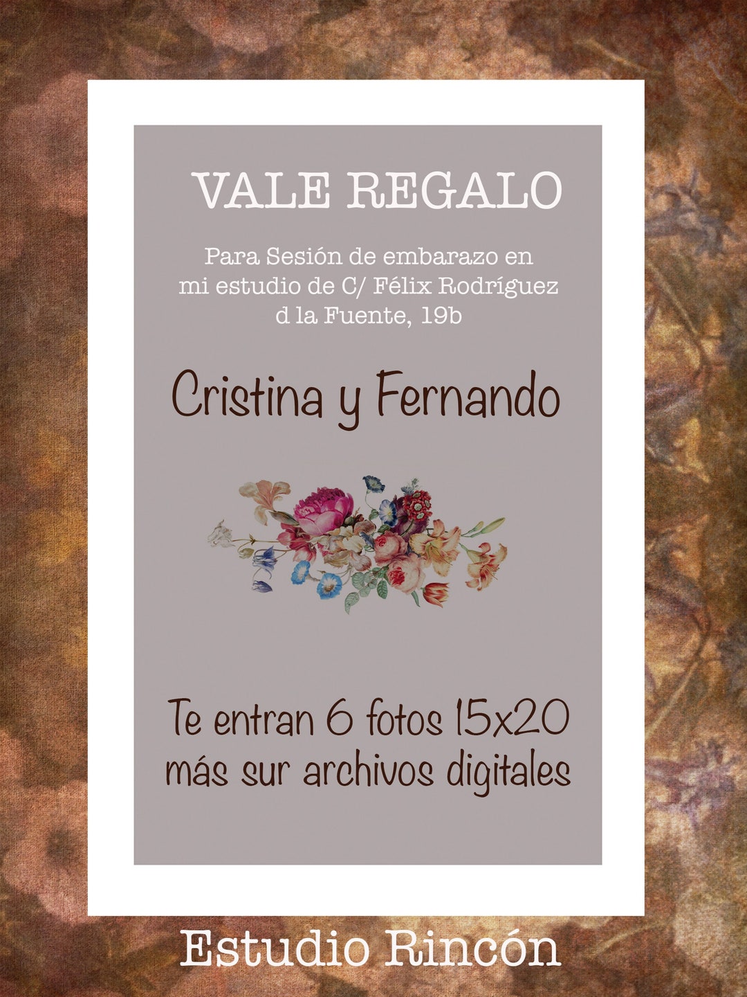 Gift Voucher for Pregnancy Photo Sessions / Maternity Gift Card / PDF ...
