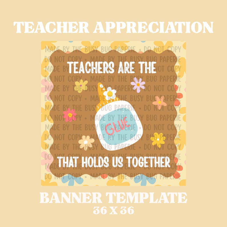 Teacher Appreciation Banner Mockups | Four-pack Banners | Handpainted ...