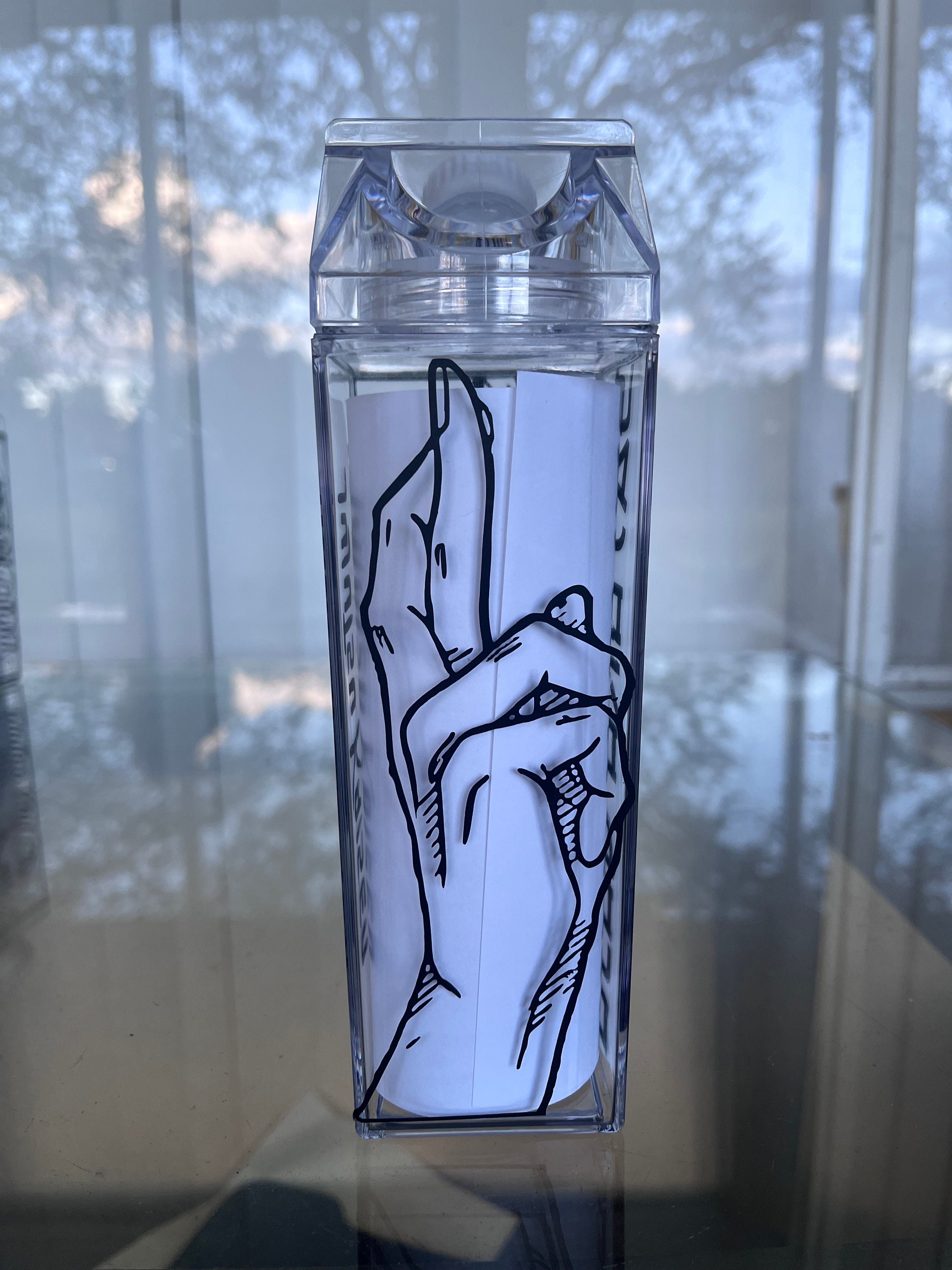 Anime Inspired Milk Carton Water Bottle | Gojo Satoru Milk Carton ...