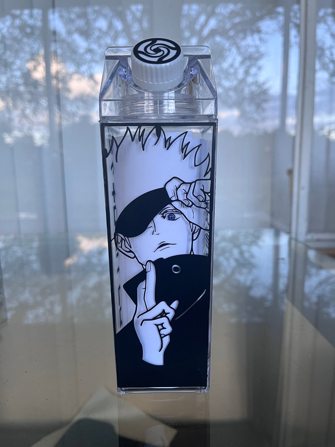 Anime Inspired Milk Carton Water Bottle | Gojo Satoru Milk Carton ...