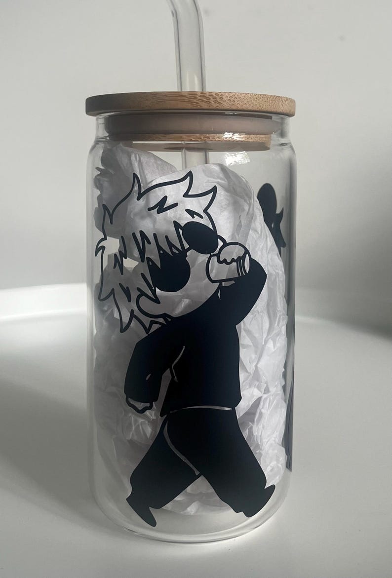 NEW Anime Inspired Glass Can | Satosugu Glass Can | Jujutsu Kaisen ...