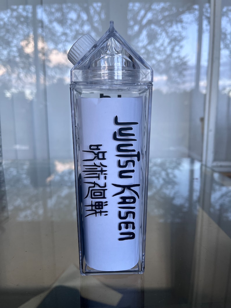 Anime Inspired Milk Carton Water Bottle | Gojo Satoru Milk Carton ...