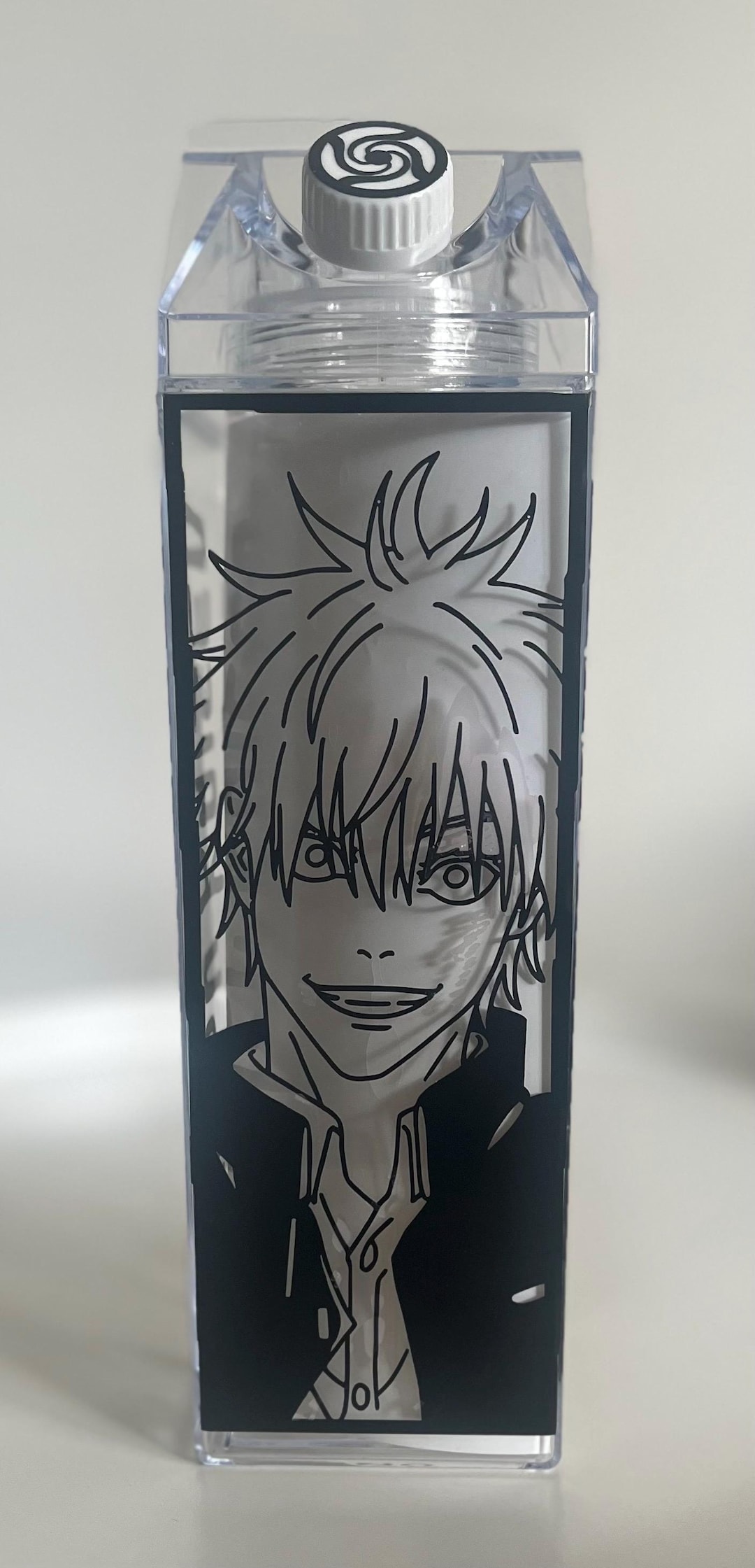 NEW Anime Inspired Milk Carton Water Bottle | Gojo Satoru Milk Carton ...