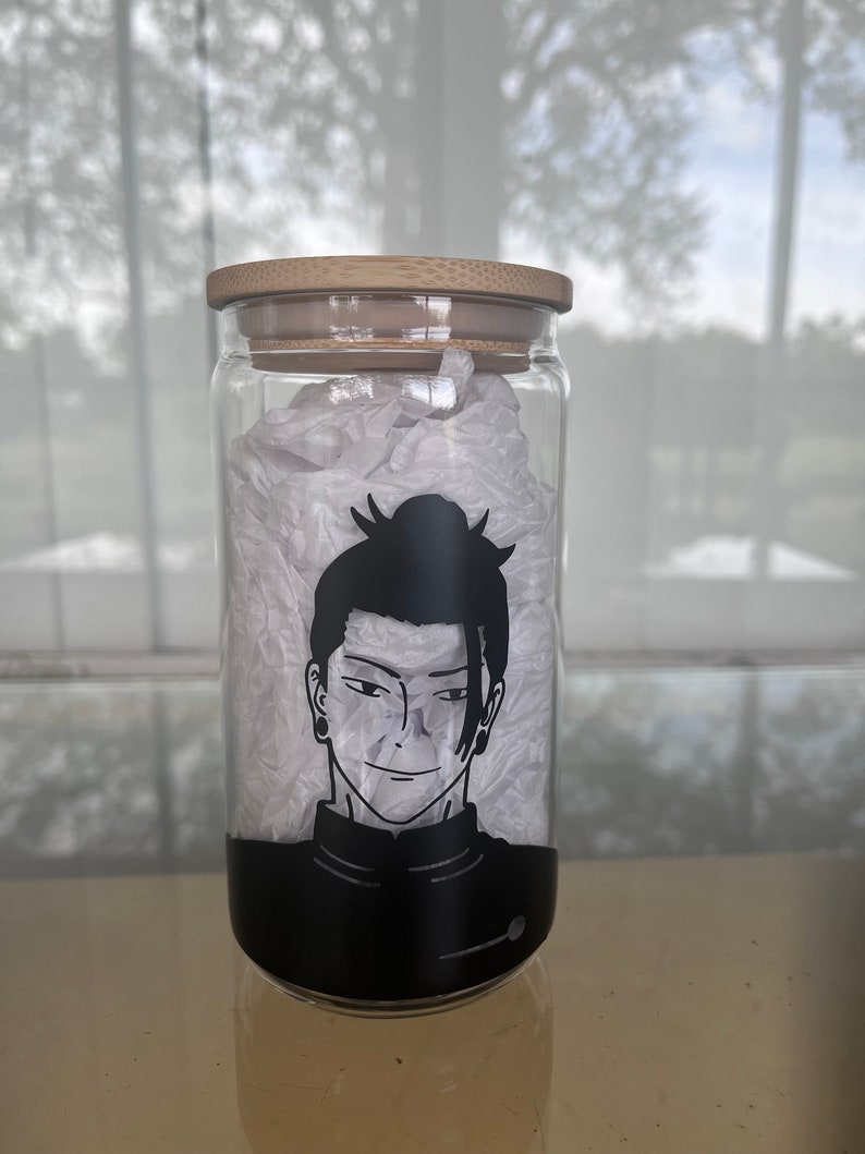 Anime Inspired Glass Can | Satosugu Glass Can | Jujutsu Kaisen Glass ...