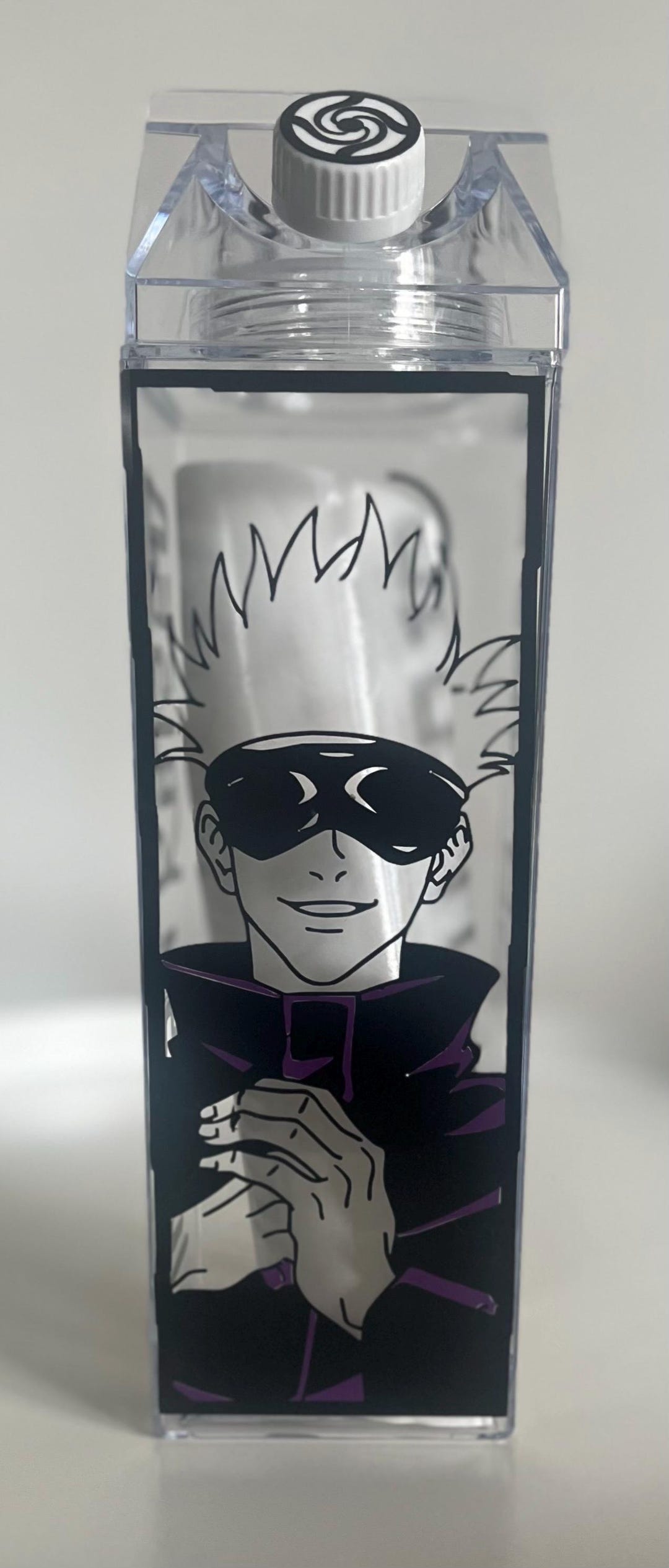 NEW Anime Inspired Milk Carton Water Bottle | Gojo Satoru Milk Carton ...