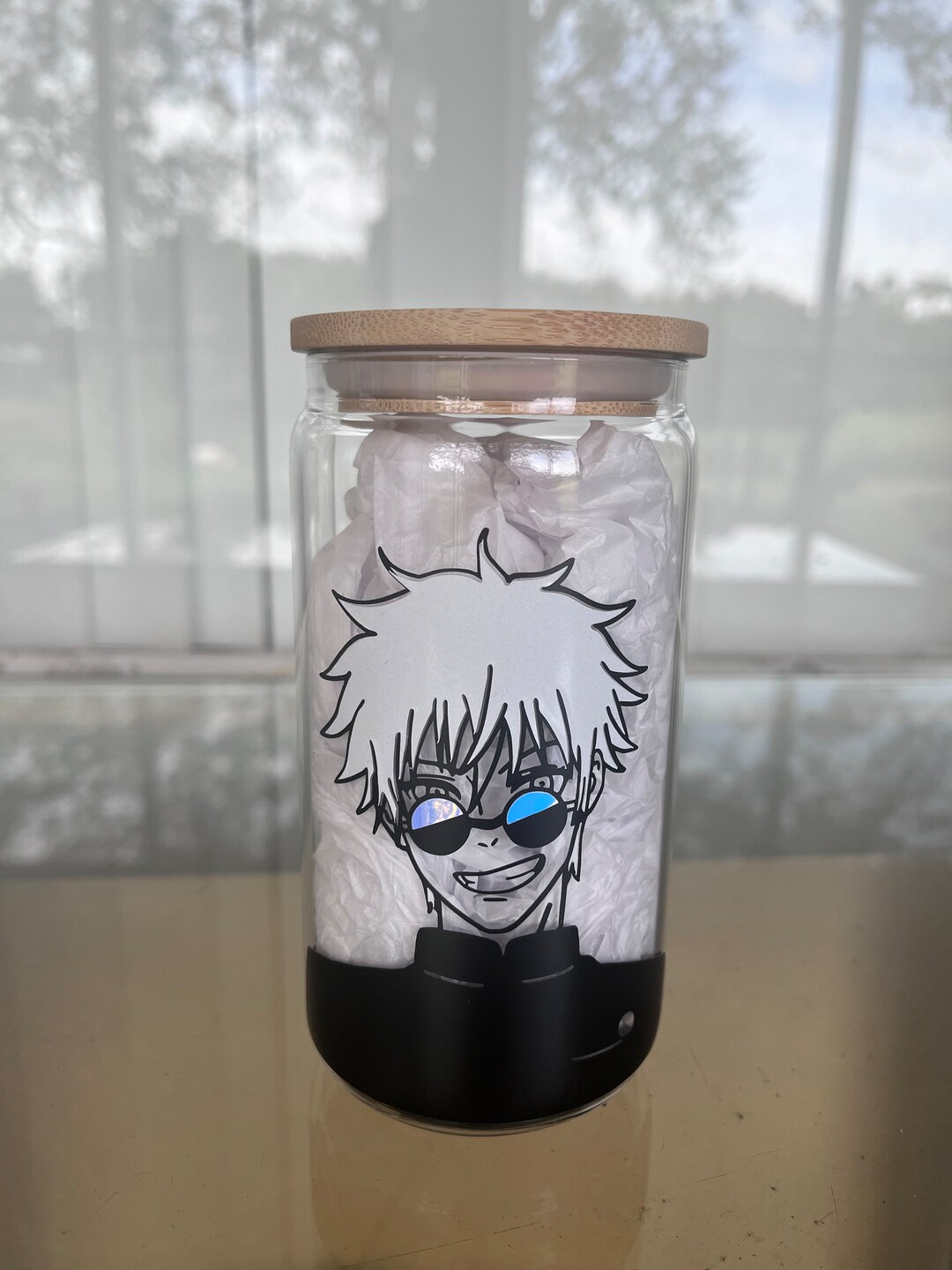 Anime Inspired Glass Can | Satosugu Glass Can | Jujutsu Kaisen Glass ...