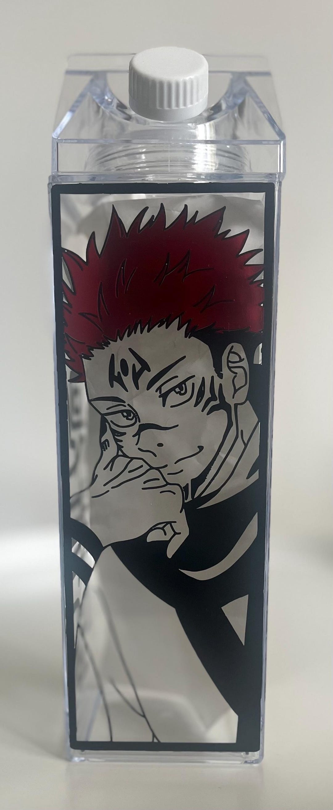 NEW Anime Inspired Milk Carton Water Bottle | Sukuna Ryomen Milk Carton ...