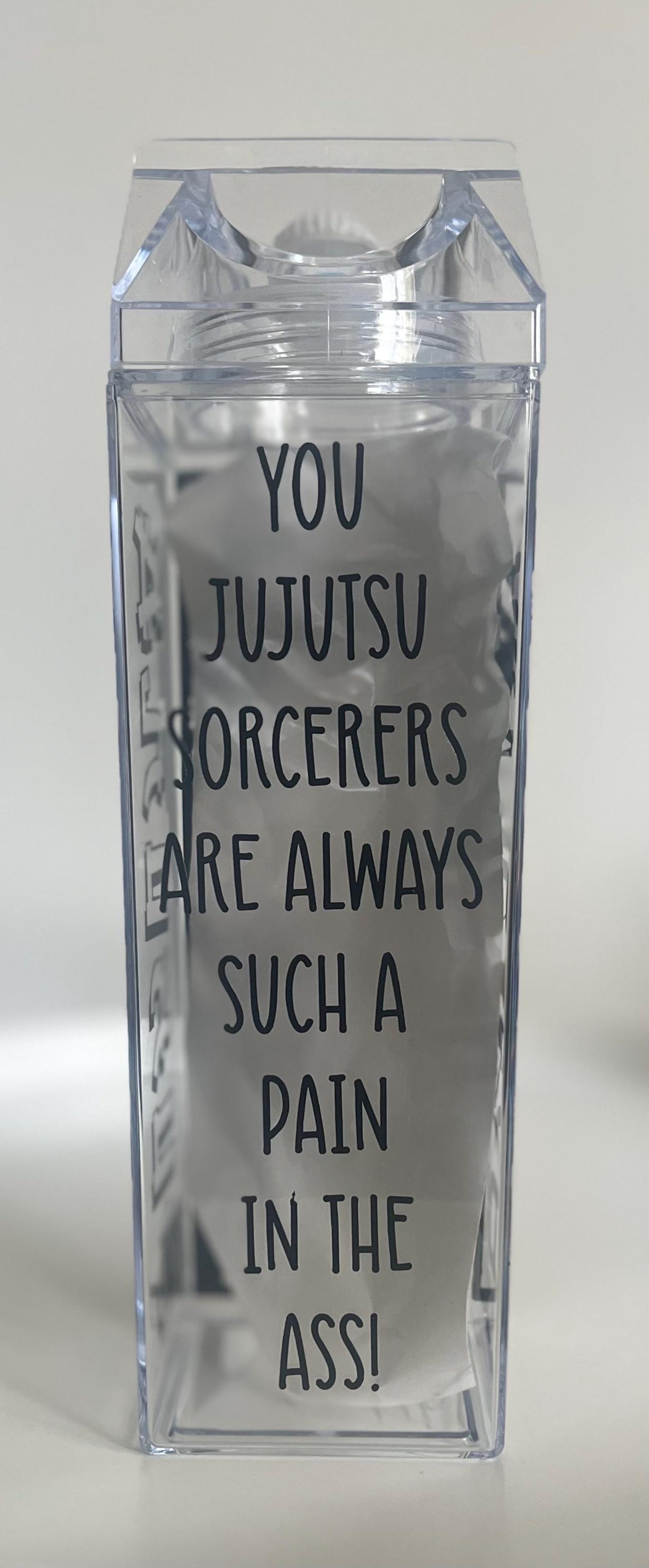 NEW Anime Inspired Milk Carton Water Bottle | Sukuna Ryomen Milk Carton ...