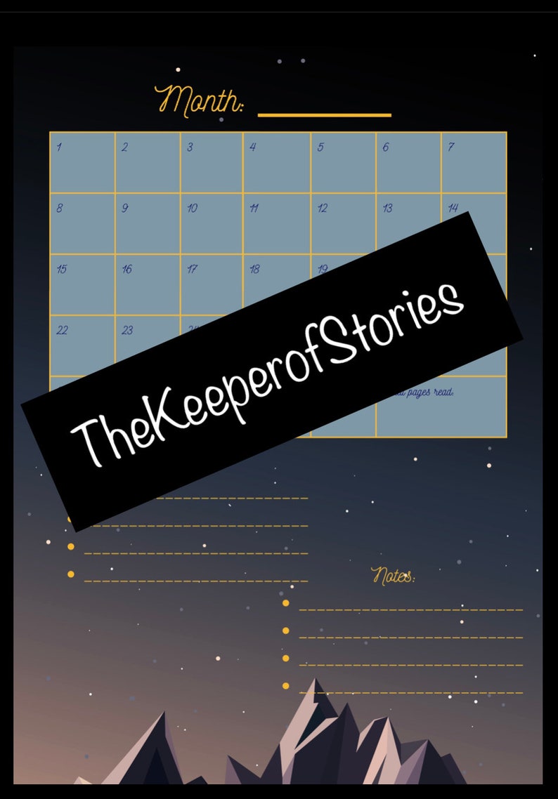 ACOTAR Themed Reading Journal PDF Digital Download - Etsy