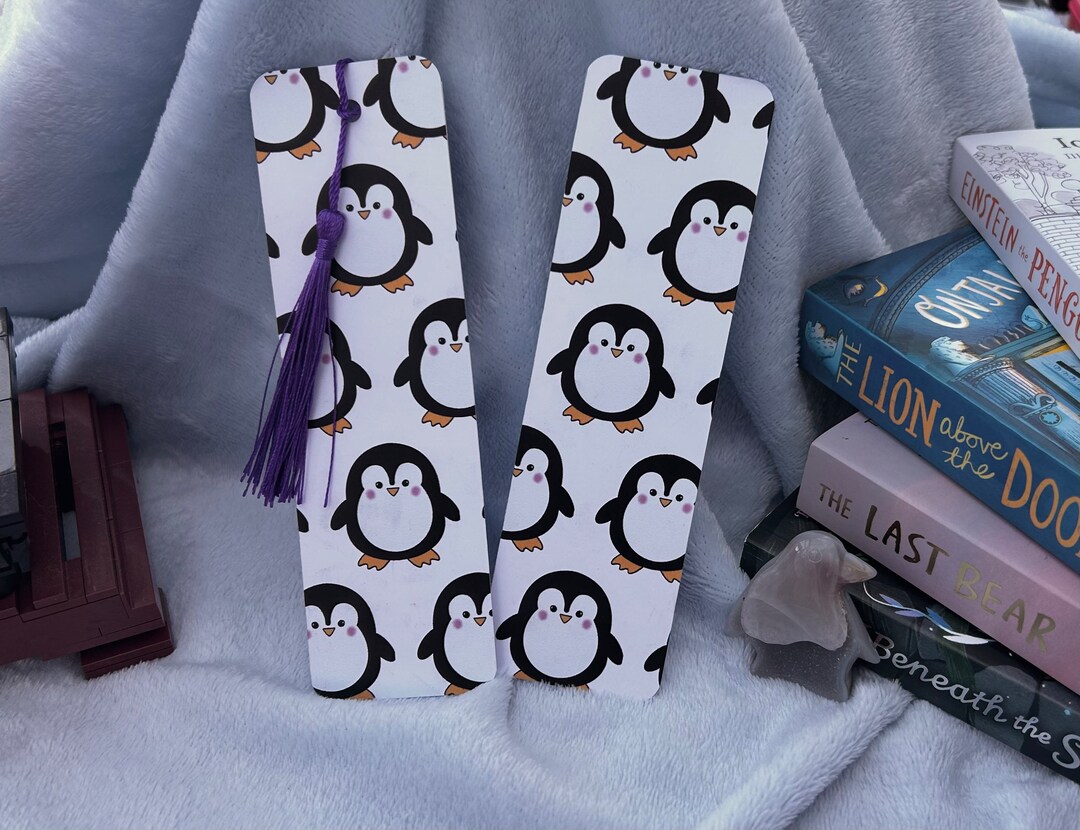 Handmade Cute Penguin Bookmark - Etsy UK