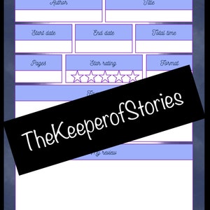 ACOTAR Themed Reading Journal PDF Digital Download - Etsy