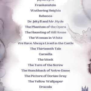 Gothic Reading Journal - PDF - Download - Printable - Book Tracker ...