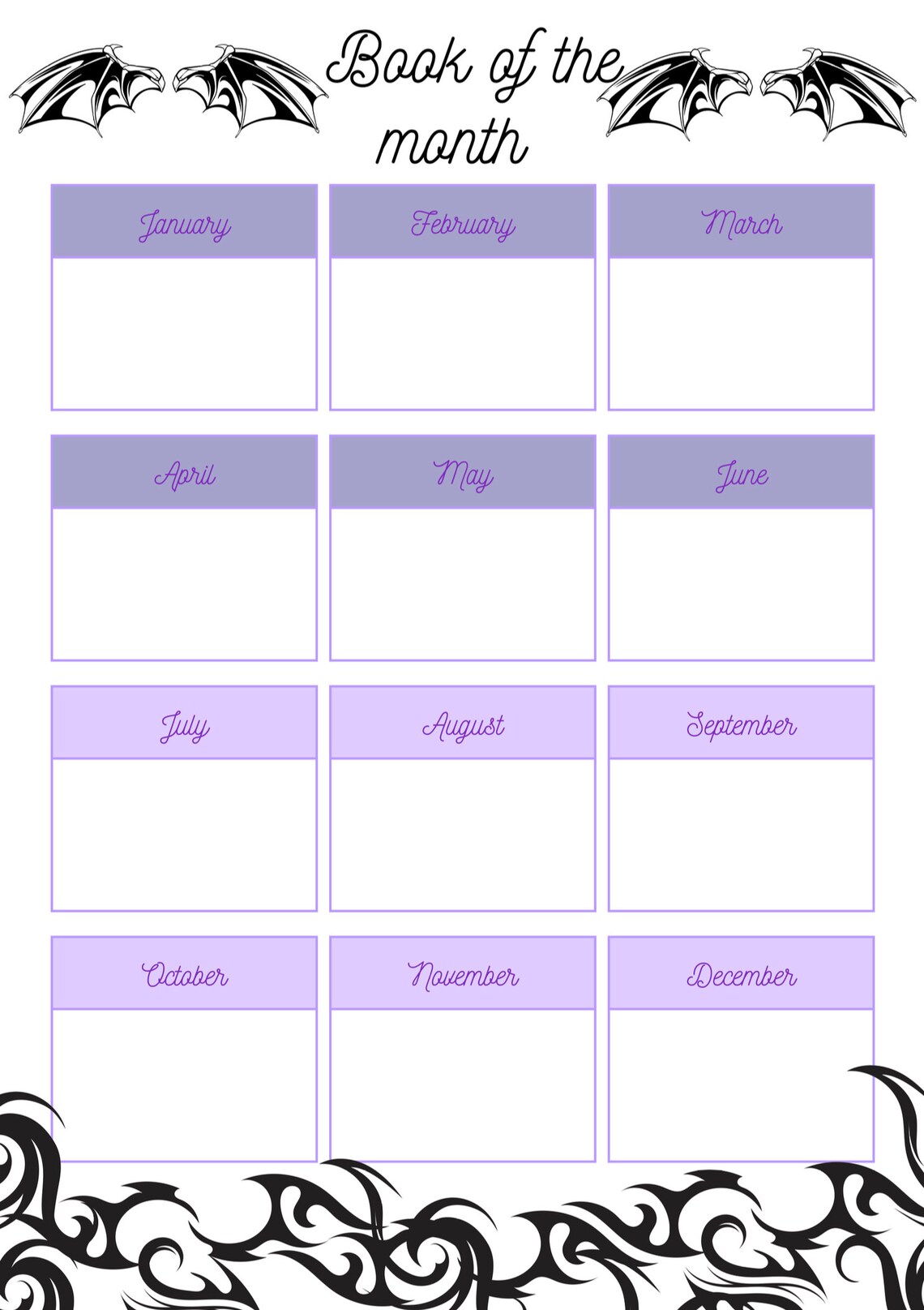 ACOTAR Themed Reading Journal PDF Digital Download - Etsy