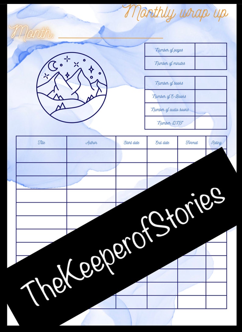 ACOTAR Themed Reading Journal PDF Digital Download - Etsy