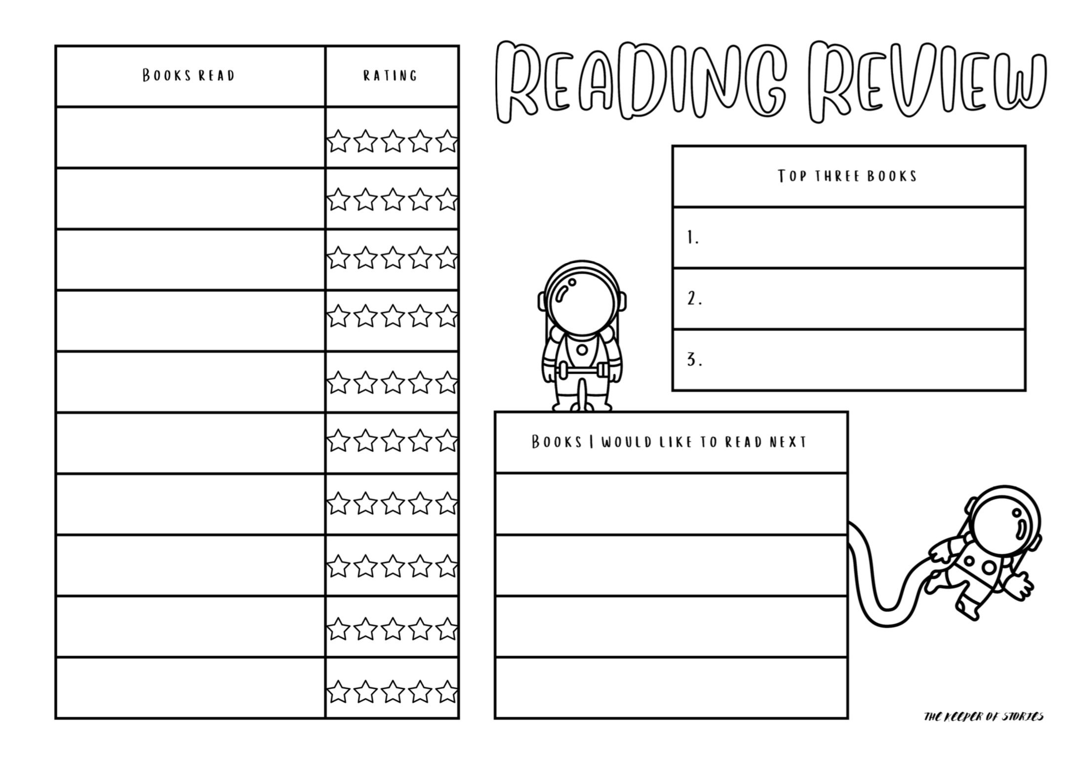 Childrens Space-themed Reading Colouring Challenge for - Etsy