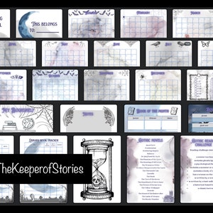 Gothic Reading Journal - PDF - Download - Printable - Book Tracker ...